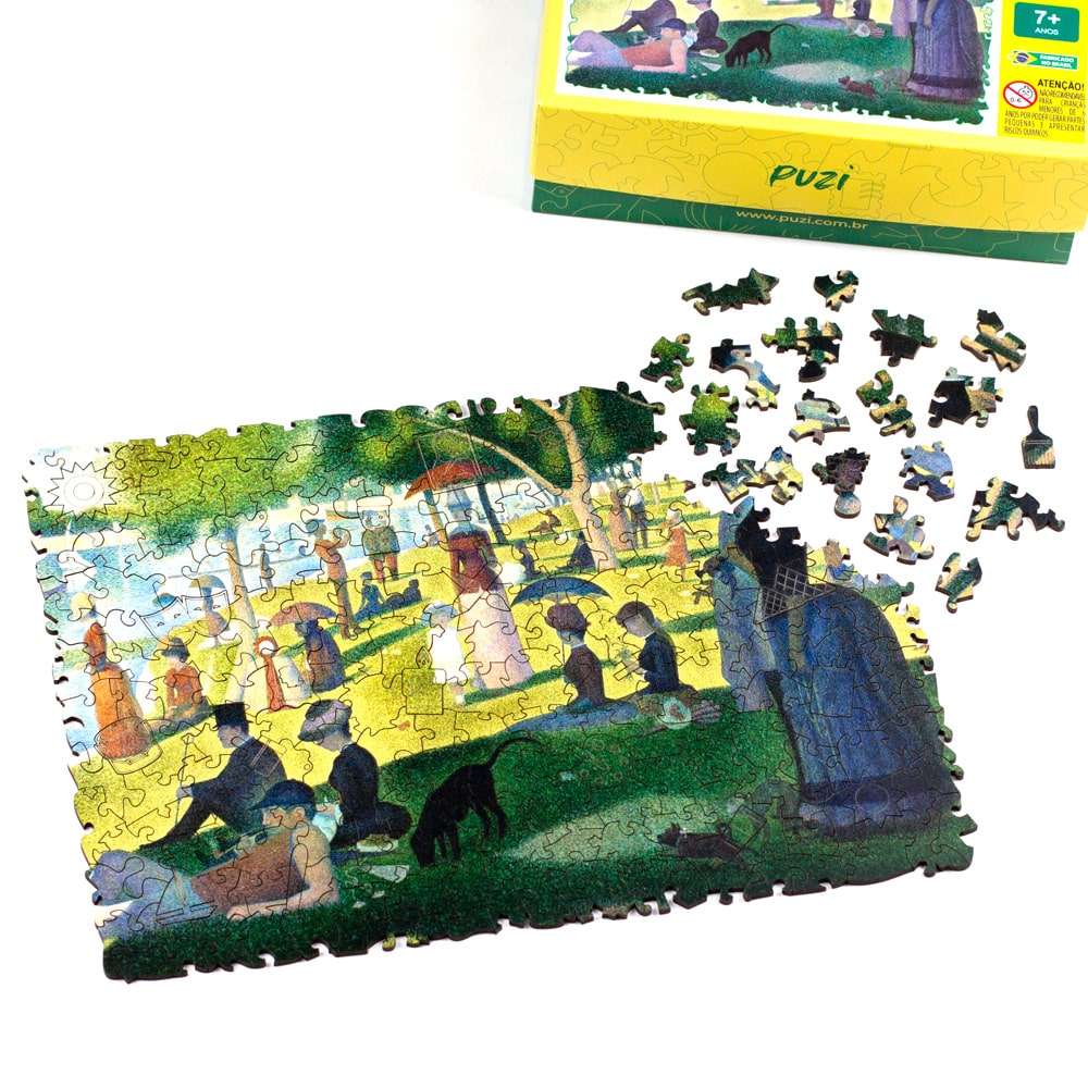 Quebra-Cabeça Uma Tarde de Domingo na Ilha de Grande Jatte - Puzi